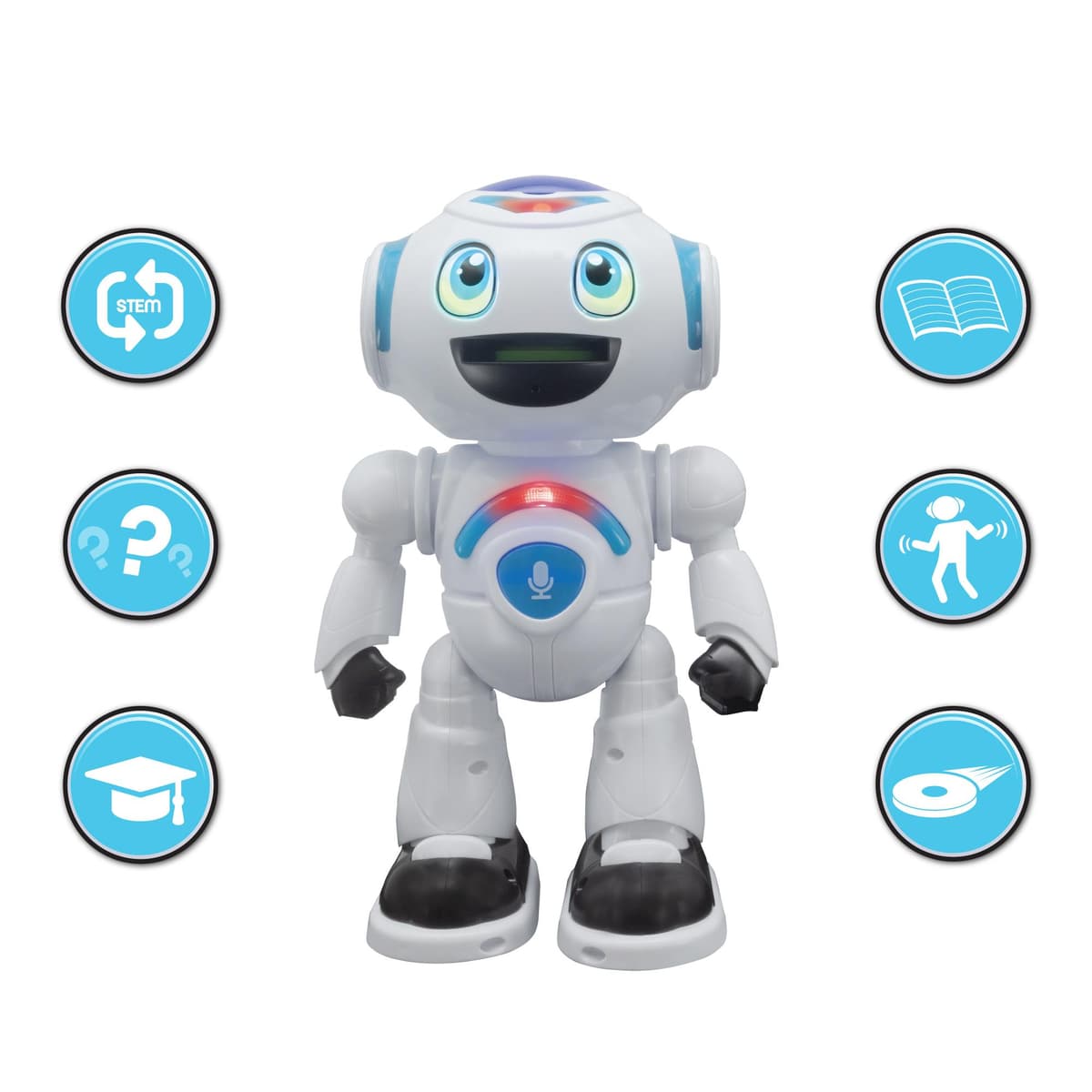 POWERMAN® MASTER Programmable Robot with Quiz, Music, Games, Disc ...